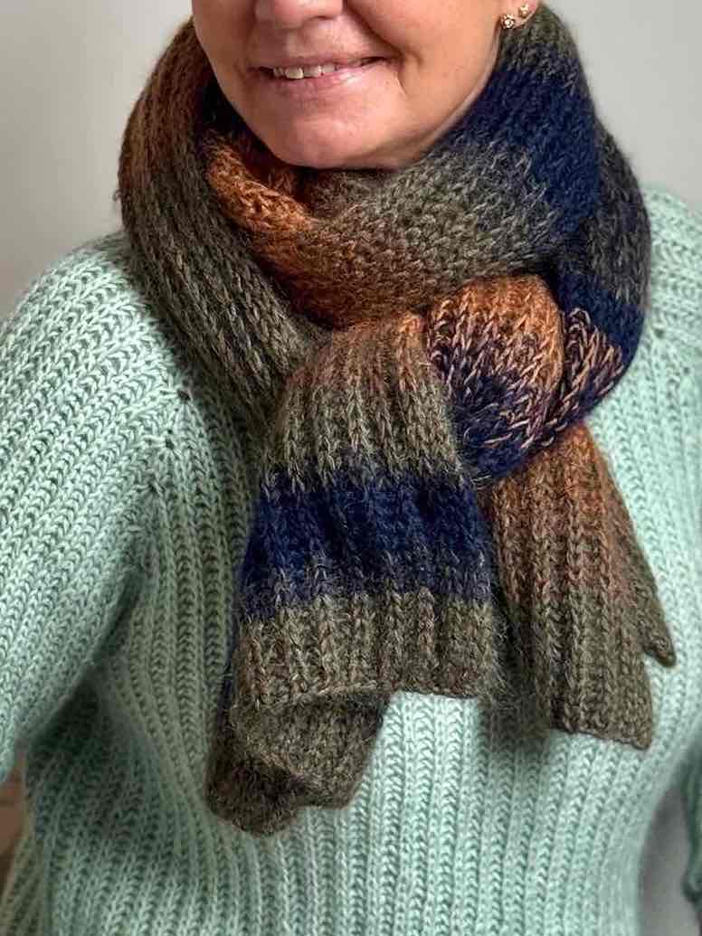 Easy Peasy Felicity Scarf | Brioche Stitch Handknitting | Önling