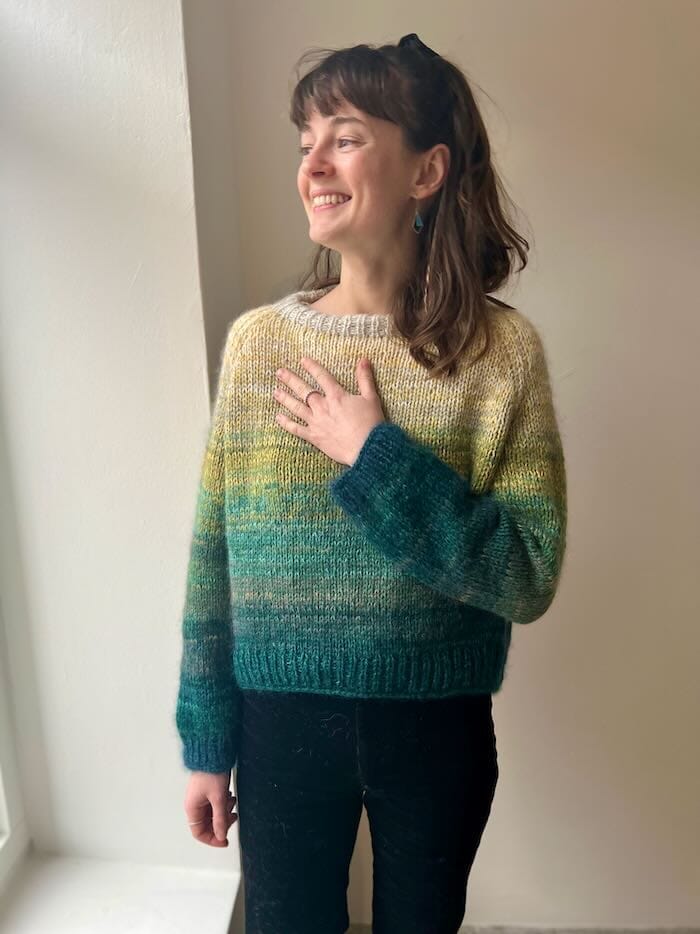 Iridia Sweater, knitting pattern