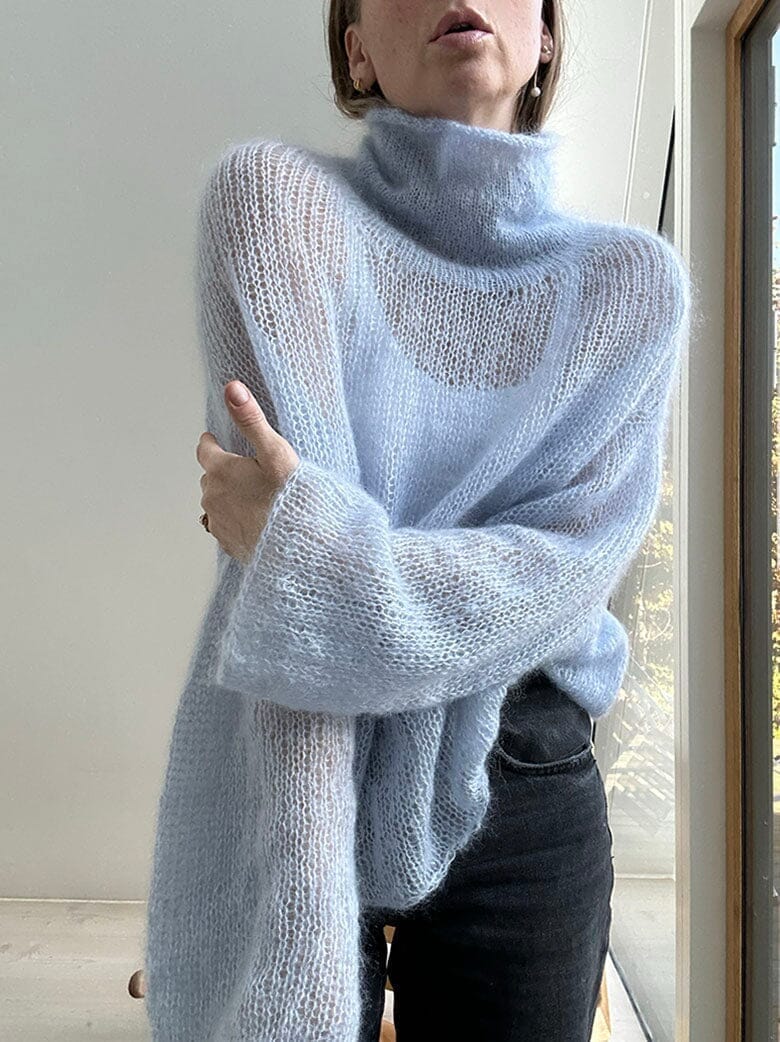 Light Loop high neck sweater by Other Loops, No 10 yarn kit (ex patter