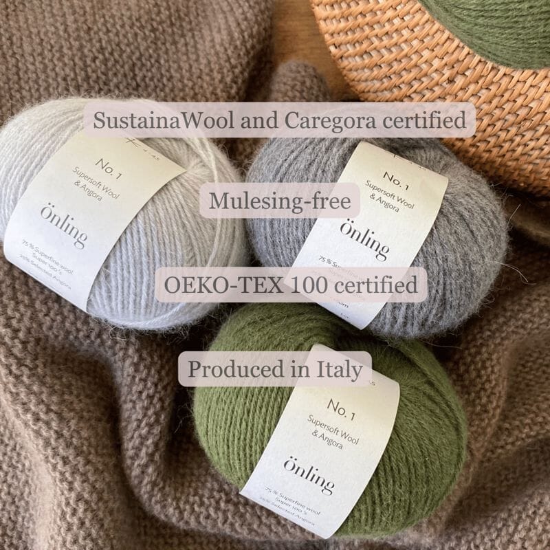 Önling No 1 - Soft Merino Angora Yarn for Luxurious Knitting Dusty Rose