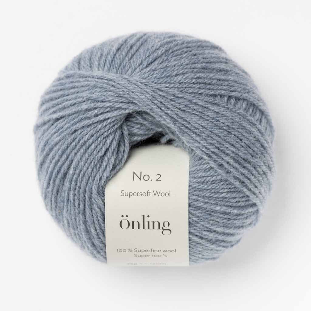 Önling No 2: Super Soft Merino Yarn for Luxurious Knitting Pigeon Blue