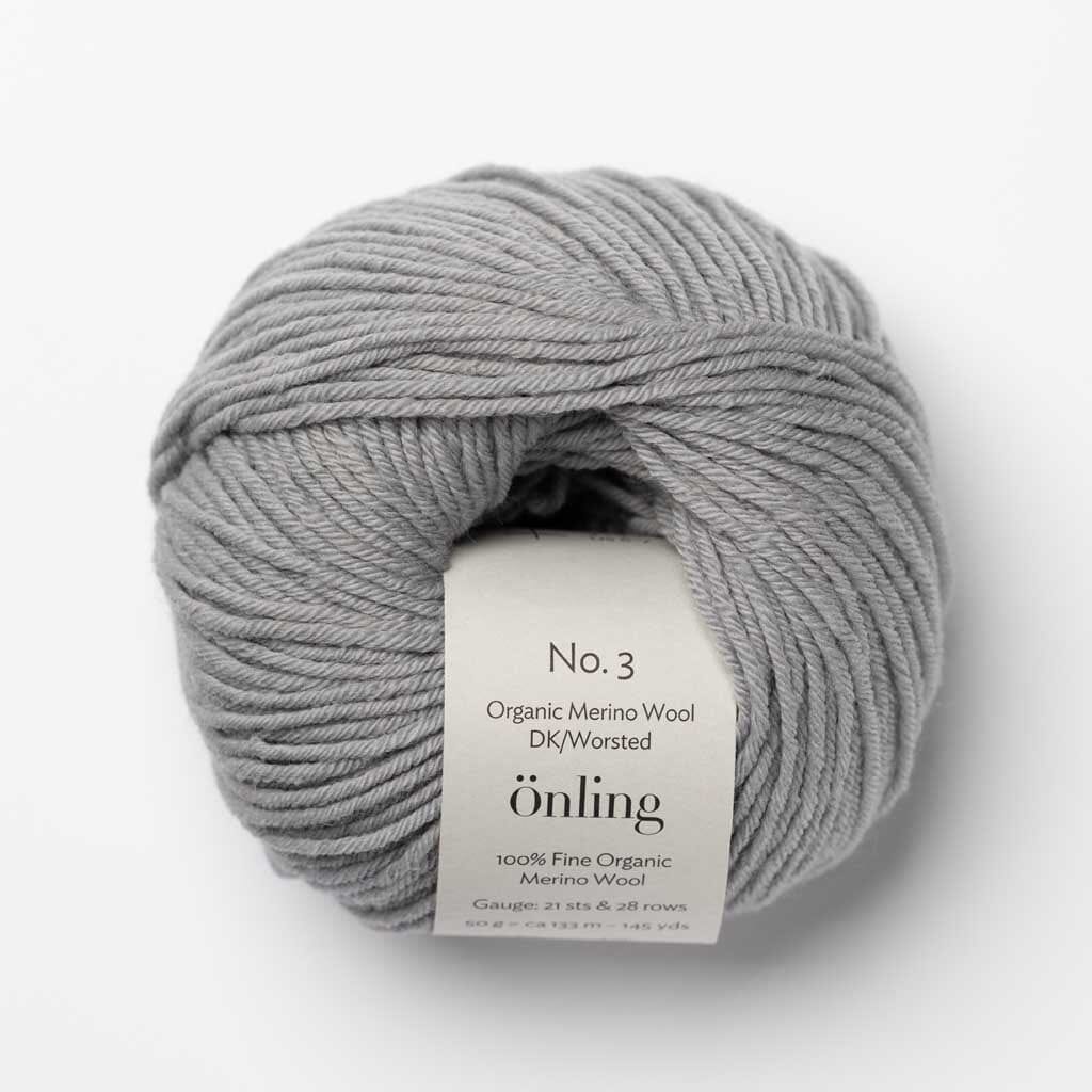 Önling No 3, soft heavy organic merino wool | DK Worsted Medium Grey