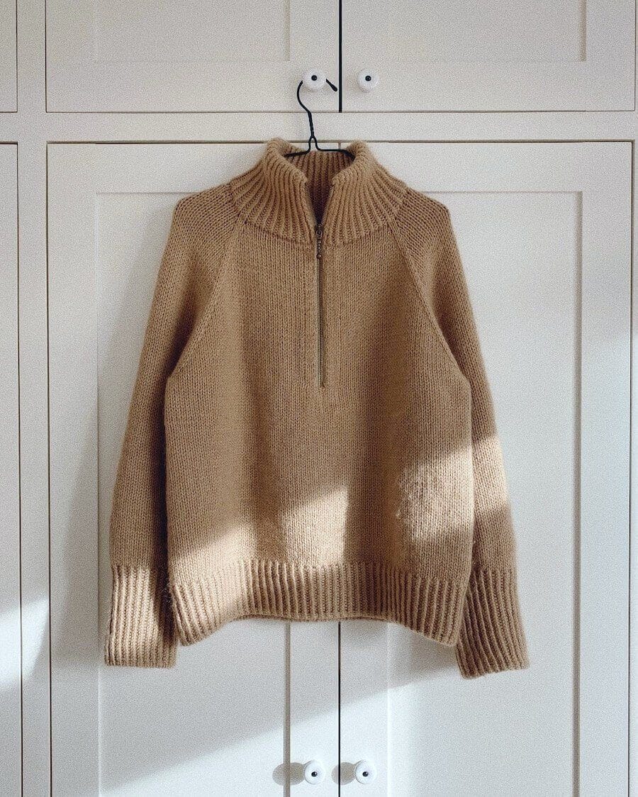 Zipper Sweater by PetiteKnit, No 1 + Silk mohair kit (ex pattern)